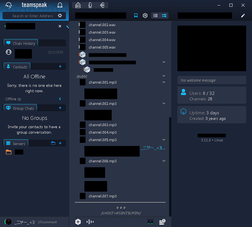 Channel with / in name can not be used for connection - TeamSpeak 6 ...