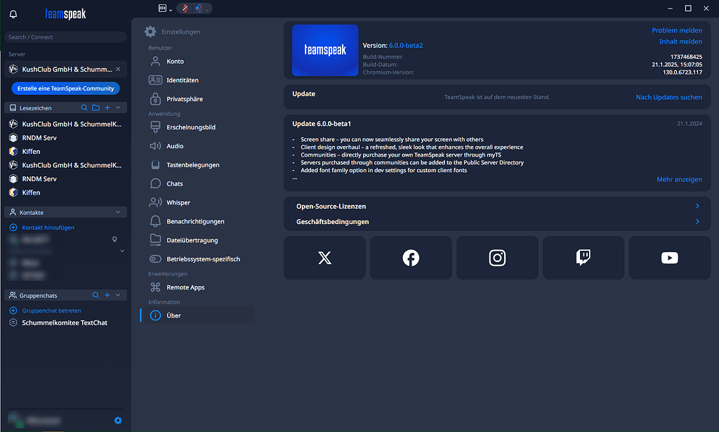 Double Bookmarks - Suggestions and Feedback - TeamSpeak