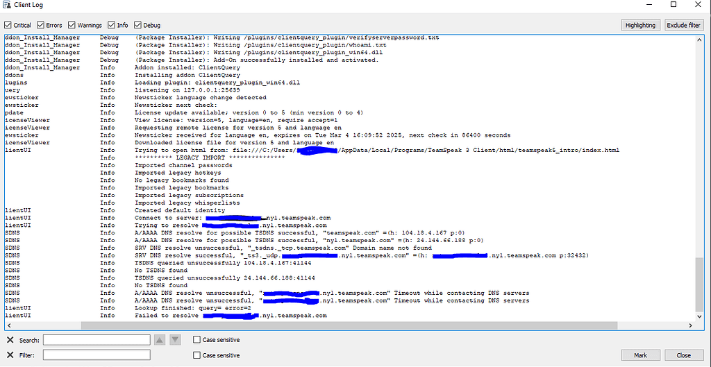 Can not connect to TS6 server/community with portmaster - TeamSpeak 3 Client - TeamSpeak