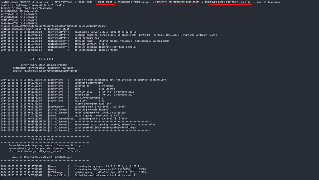 Docker can't change filetransfer port - TeamSpeak 3 Server - TeamSpeak Docker can't change filetransfer port - TeamSpeak 3 Server - TeamSpeak