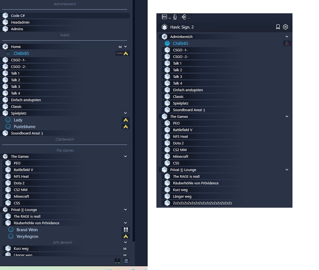 Spacer with heading - TeamSpeak Client - TeamSpeak