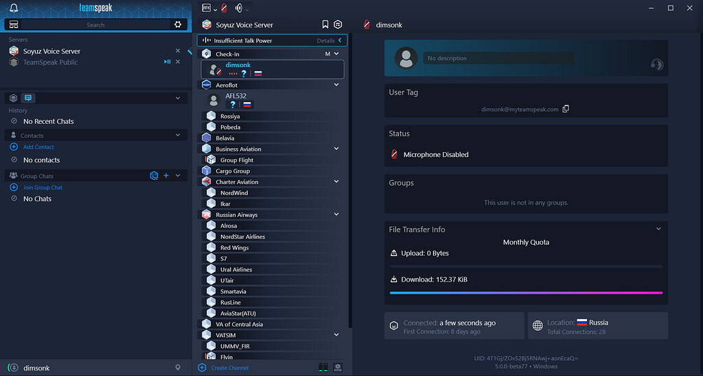 Uploading and downloading files - Suggestions and Feedback - TeamSpeak