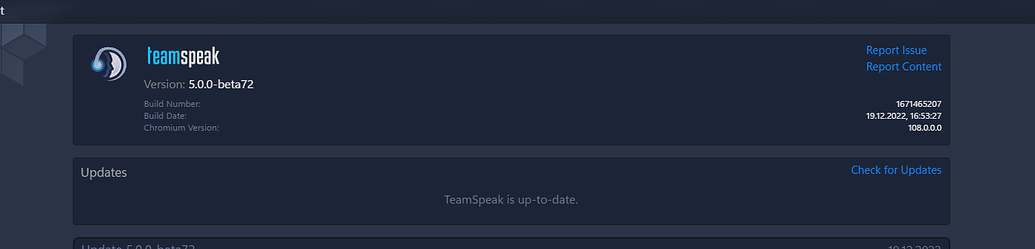 TeamSpeak 5.0.0-beta73 - Announcements - TeamSpeak