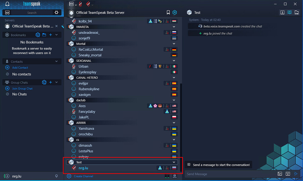 How can I call someone - TeamSpeak 6 Client - TeamSpeak Community