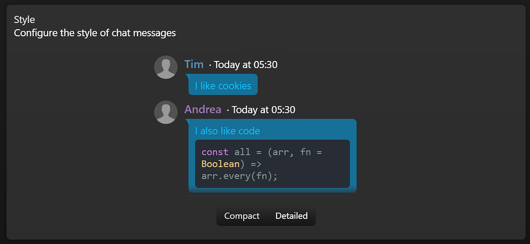 Change Color on Chat Sender Name - Extensions - TeamSpeak