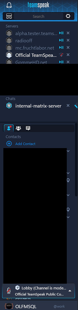 Connection incorrectly displayed - Suggestions and Feedback - TeamSpeak