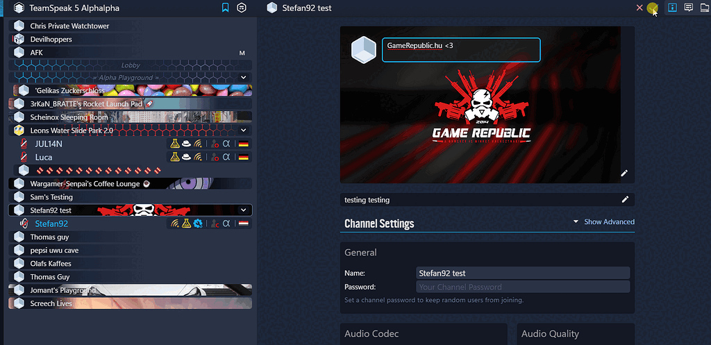 TS5 Topic edit bug - Suggestions and Feedback - TeamSpeak