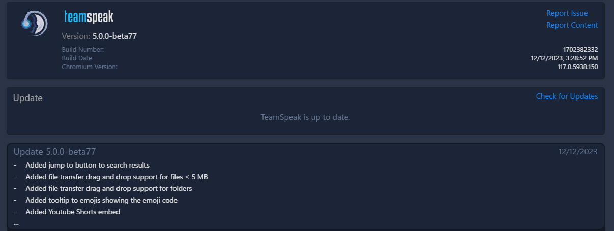 TeamSpeak 5 - plans 2024/2025? - TeamSpeak 6 Client - TeamSpeak